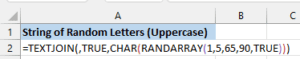 3 Easy Ways to Generate Random Letters in Excel