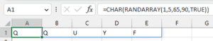 3 Easy Ways to Generate Random Letters in Excel