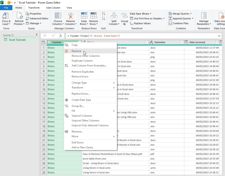 Get File Names In A Folder Into Excel Copy Files Names 