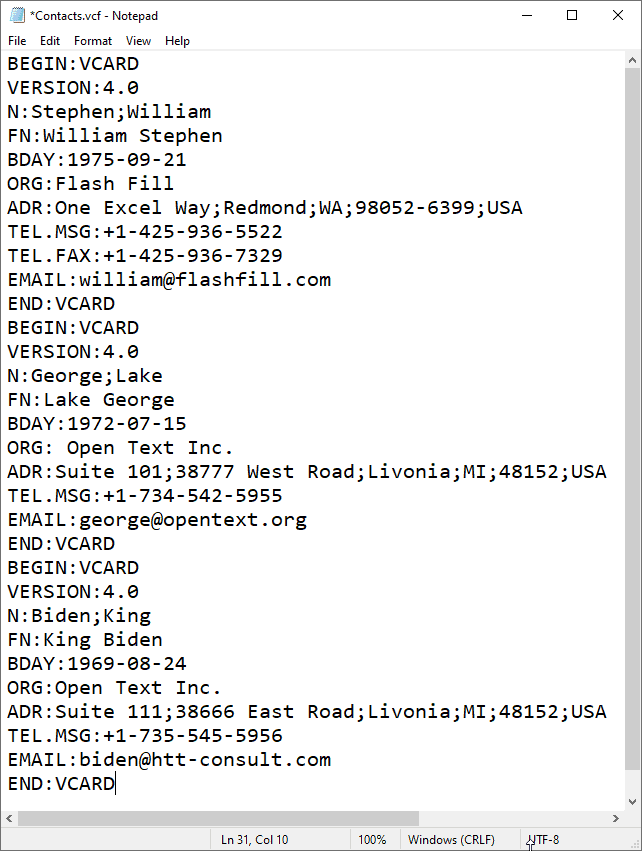 How To Open VCF File In Excel 