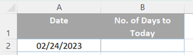 Count Days From A Date To Today In Excel Formula 