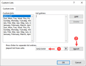 How to Create Custom Lists in Excel?
