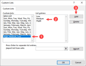 How to Create Custom Lists in Excel?