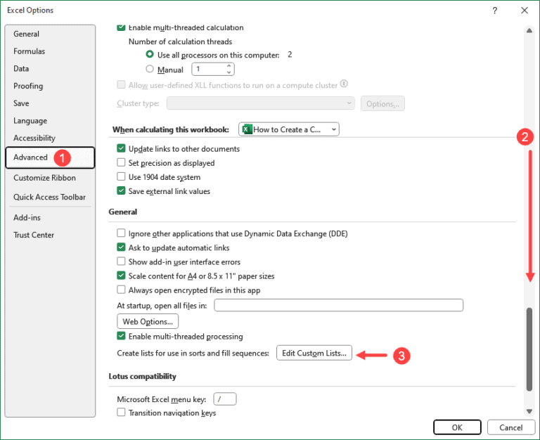 How to Create Custom Lists in Excel?