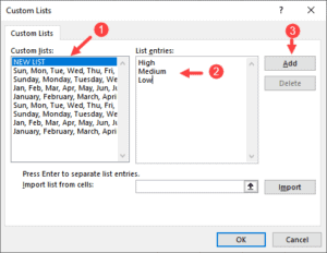 How to Create Custom Lists in Excel?
