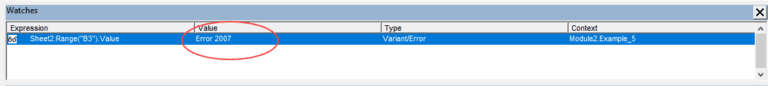 VBA Type Mismatch Error (Error 13)