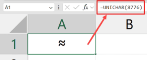 How to Insert Approximate (≈) Symbol in Excel?