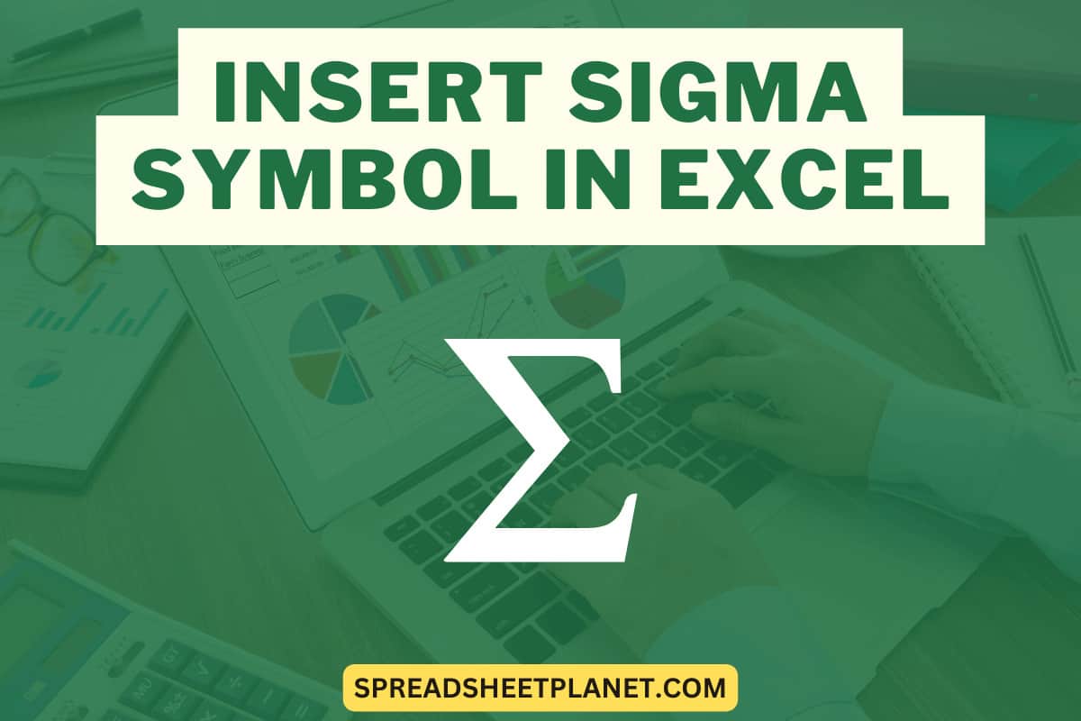 How To Insert Sigma Symbol In Excel 