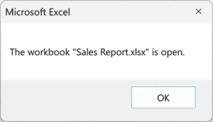 Check If Workbook Is Open Using VBA