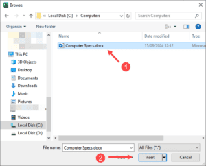 How to Insert Word Document into Excel (5 Easy Ways)