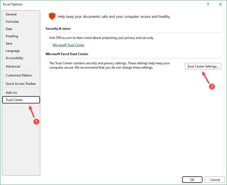 Unblock Macros in Excel Files Downloaded From the Web