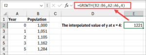 How to Interpolate in Excel (4 Easy Ways)