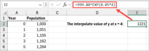 How to Interpolate in Excel (4 Easy Ways)