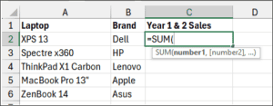 Point and Click Method in Excel