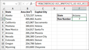 Find Row Number of Matching Value in Excel (5 Easy Ways)