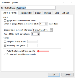 How to Lock Pivot Table Column Width (3 Easy Ways)