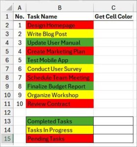 Count Colored Cells in Excel (4 Easy Ways)