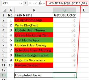 Count Colored Cells in Excel (4 Easy Ways)