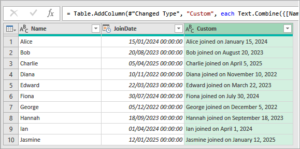 Concatenate in Power Query (Columns, Text, Numbers)