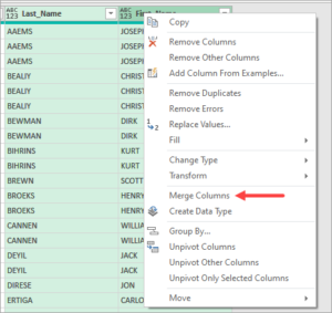 Concatenate in Power Query (Columns, Text, Numbers)