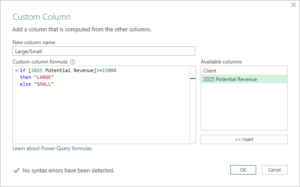 IF Then Else in Power Query