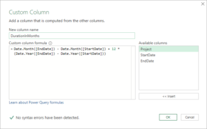 Calculate Date Difference in Power Query (Days, Months, Years)
