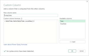 How to Get Today's Date in Power Query