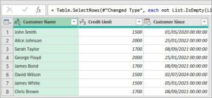 Remove Null Values in Power Query