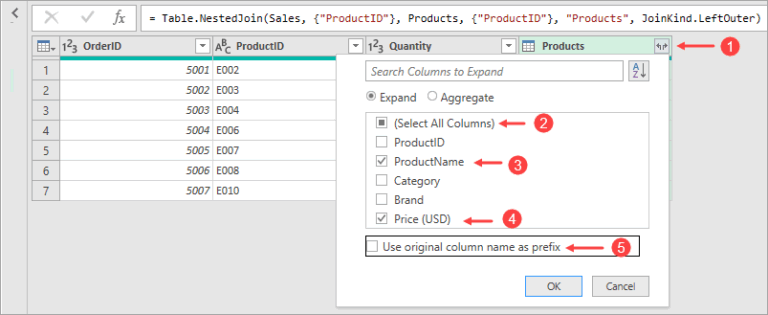 How to Merge Queries in Power Query