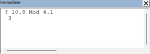 Using MOD Operator in VBA