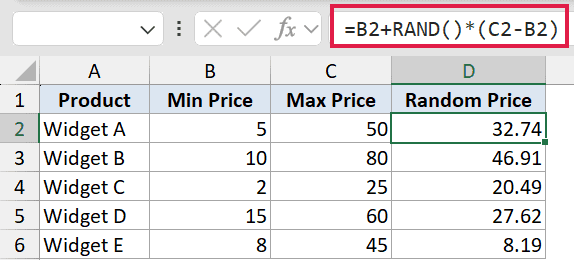 RAND Function in Excel (4 Easy Examples)