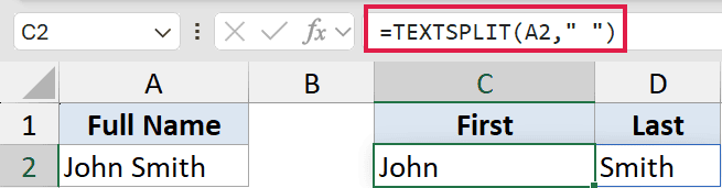TEXTSPLIT Function in Excel (5 Easy Examples)