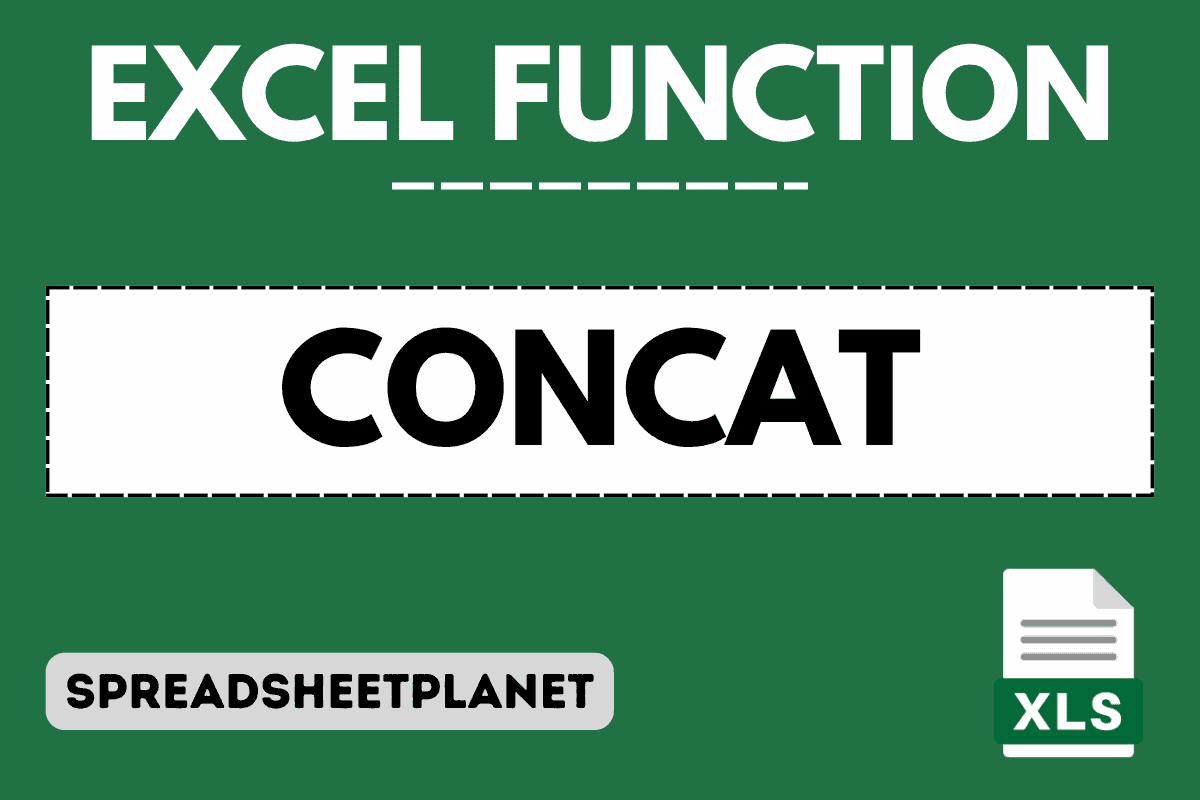 CONCAT Function in Excel (5 Easy Examples)