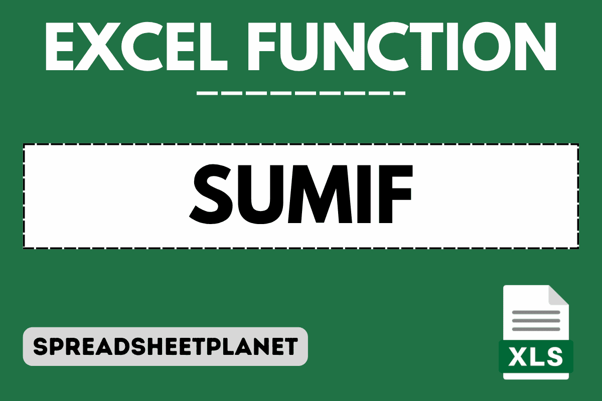SUMIF Function in Excel (6 Easy Examples)