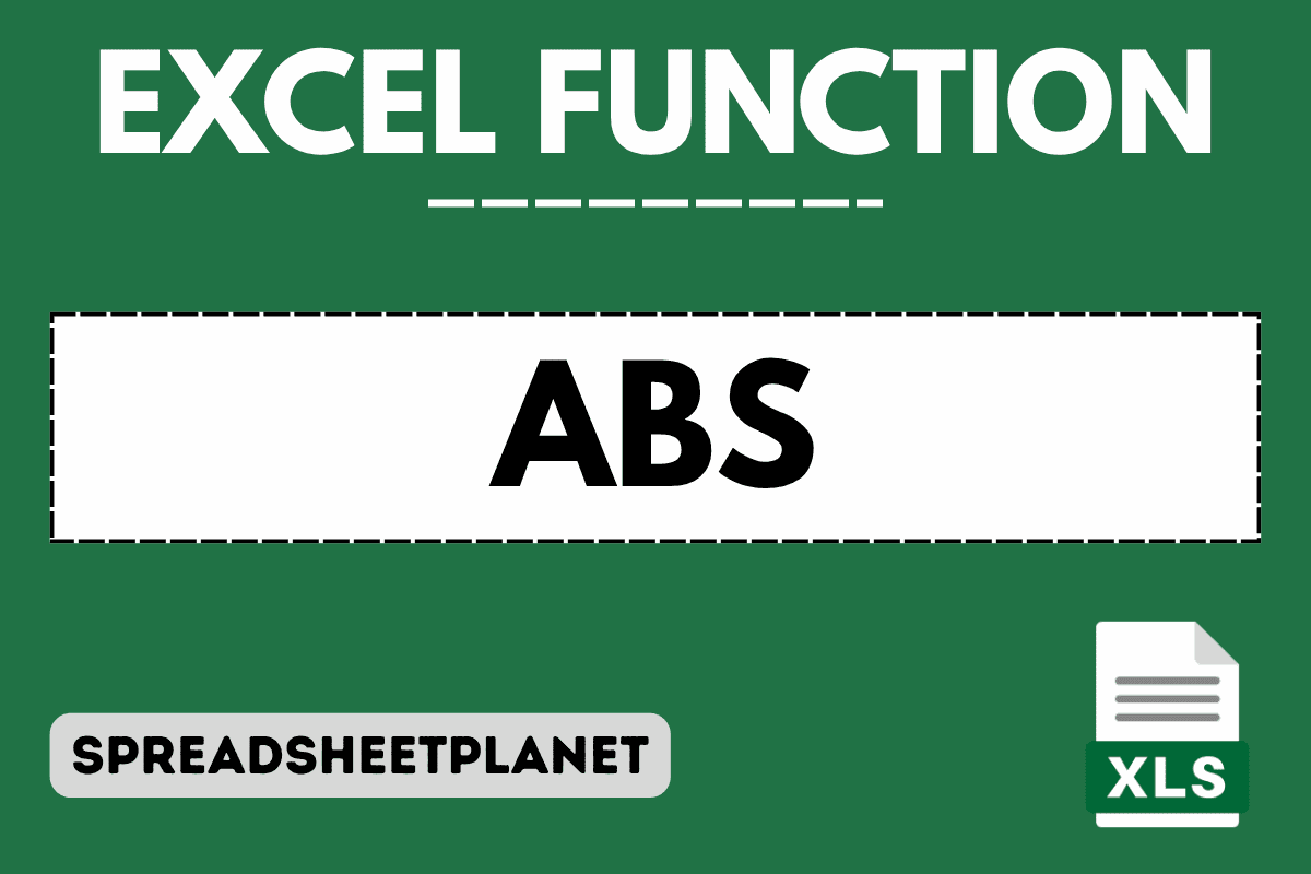 ABS Function in Excel (4 Easy Examples)