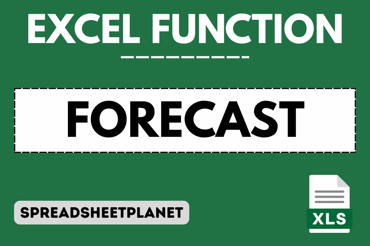 FORECAST Function in Excel (4 Easy Examples)