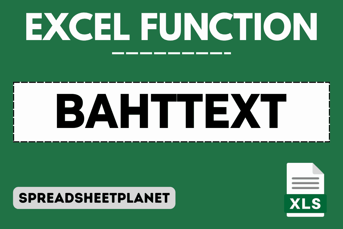 BAHTTEXT Function in Excel (4 Easy Examples)